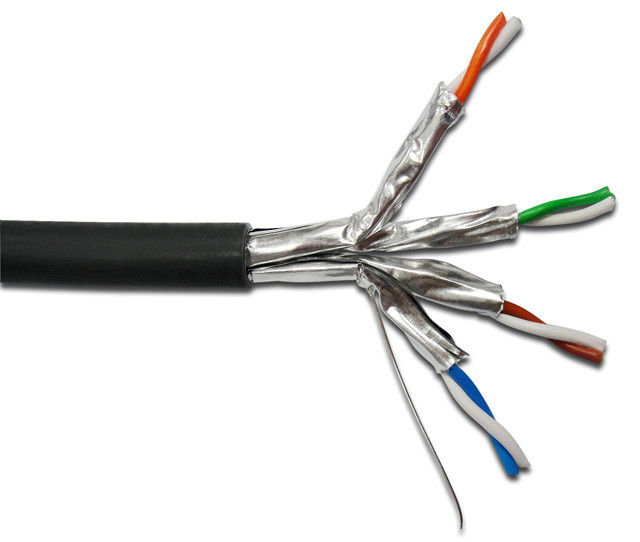 10GB 500MHz U/FTP CAT6A Network Cable , Solid Copper Wires AWG23 - LSOH/LSZH Ethernet Cable