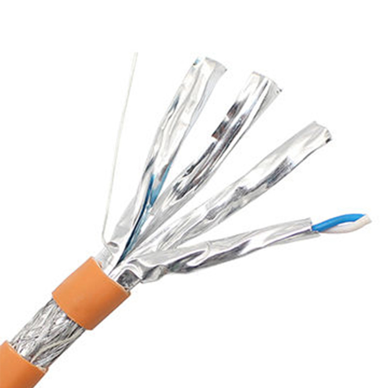 10GB 900MHz CAT7 SFTP Flexible Network Cable AWG23 Copper Wires LSOH ... 10GB 900MHz CAT7 SFTP Flexible Network Cable AWG23 Copper Wires LSOH ...