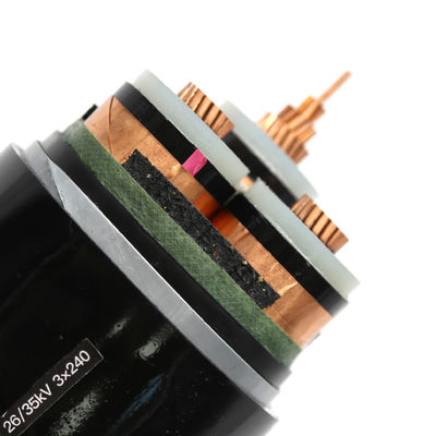 MV Cu XLPE STA PVC Medium Voltage Power Cables N2XSY Copper Conductor XLPE Insulation N2XS2Y