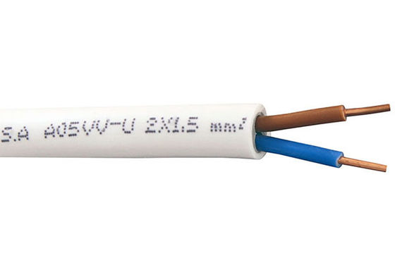 300/500V PVC Sheathed Cable , 2 Core Solid Bare Copper Power Cable NYM ...