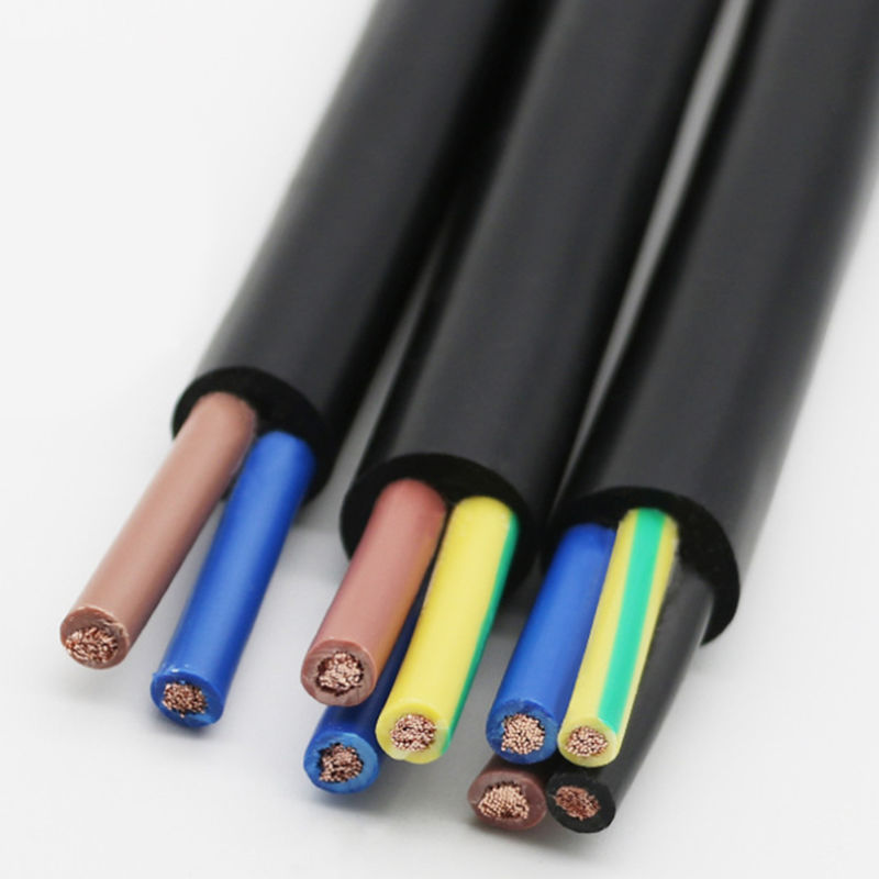 Oxygen Free Copper PVC Round Multi Core Sheathed Wire 2 Core 3 Core 4 Core