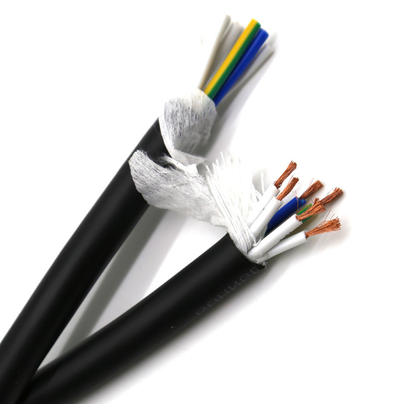 300/500V 6 Core Flexible Cable , Power Chain Soft Robotics Cable For ...