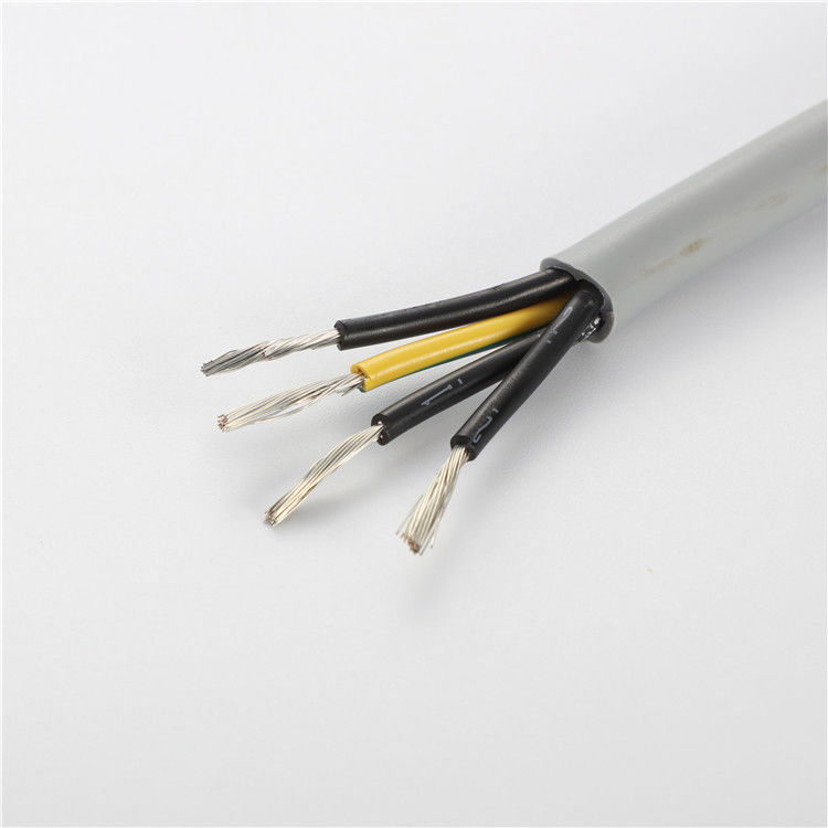 Anti Flaming Tinned Copper Flexible Wire , Round 1.5 Mm 4 Core Flexible ...