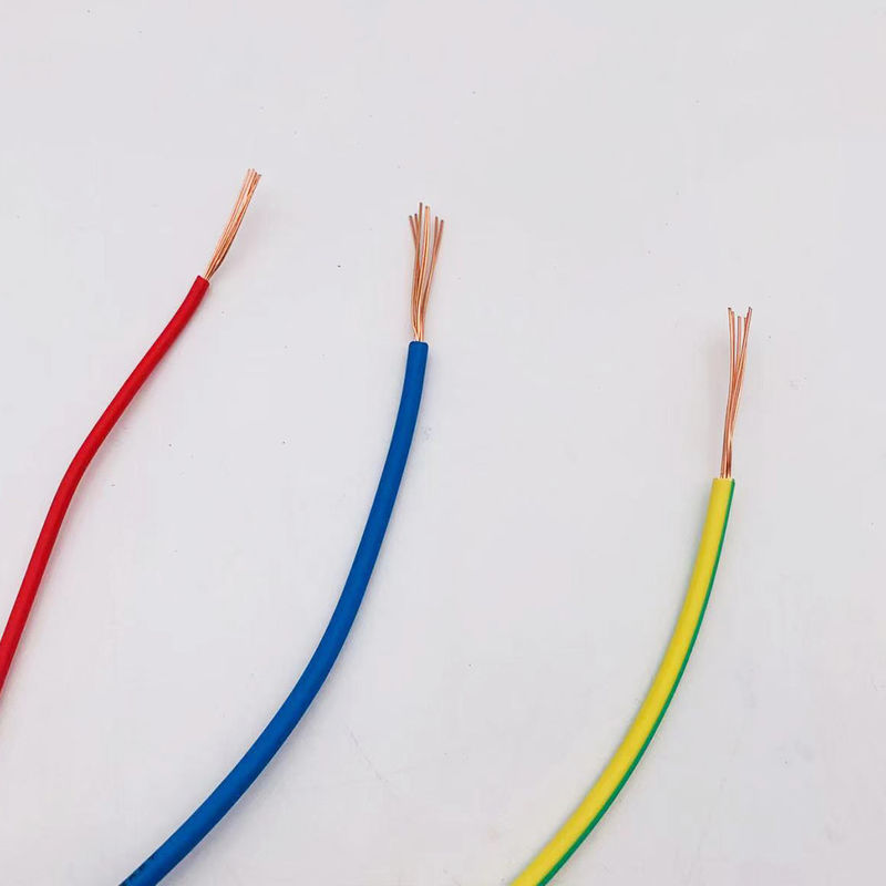 Antiwear Heatproof Single Core Insulated Wire , Multicolor PVC Single ...