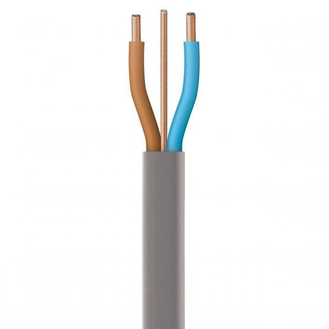 CCC White Sheathed 2 Core Square Flat Cord Extension Wire